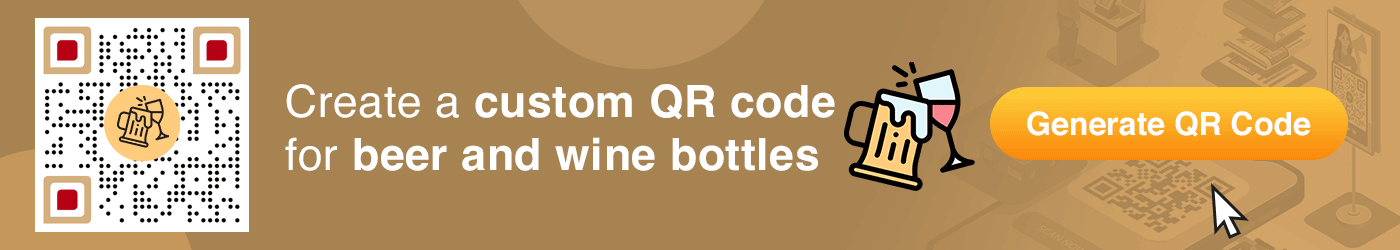 QR Codes on Bottles Such as Wines, Beers & Cans