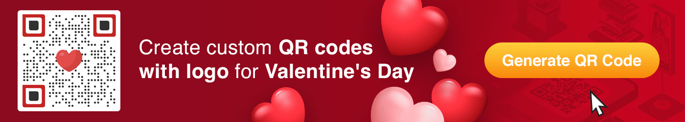 QR code for Valentine’s Day: share your love in a scan